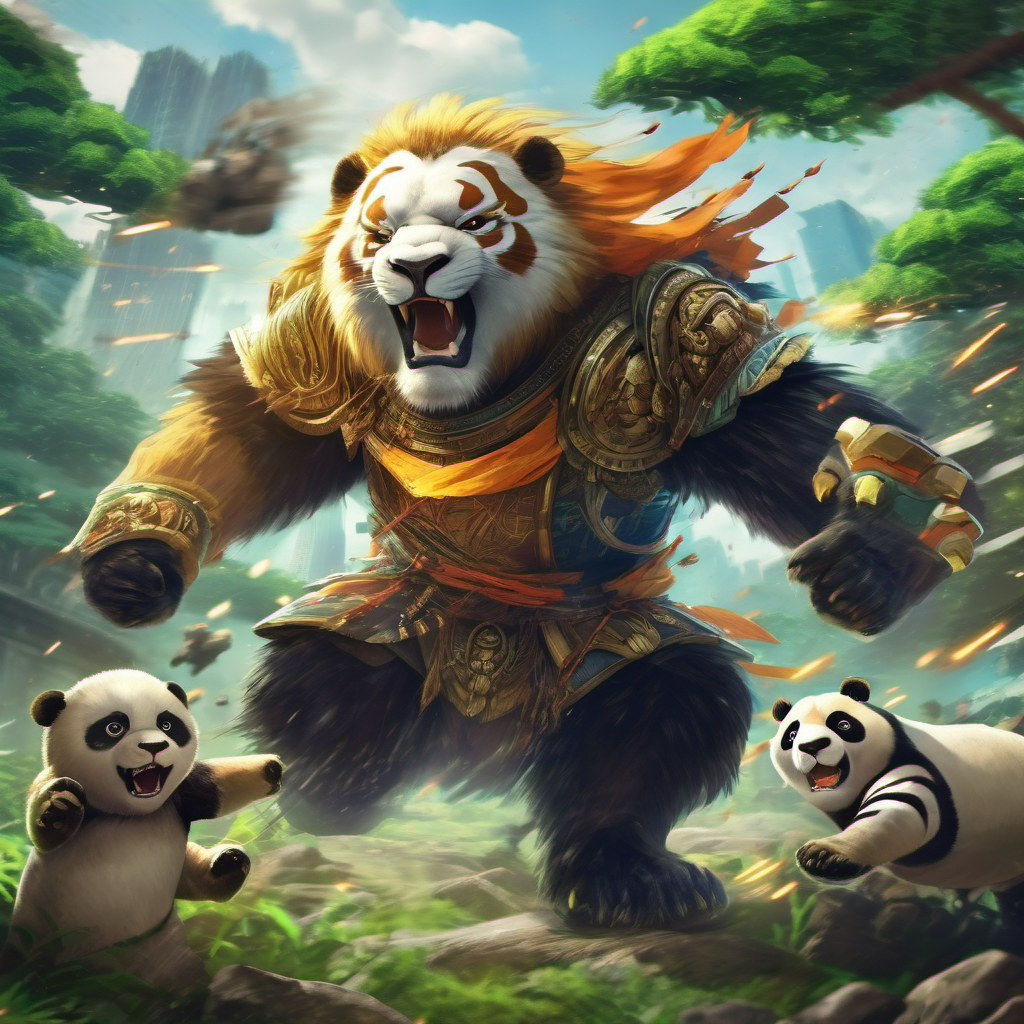 FIDE Online Arena - Lion panda chess style