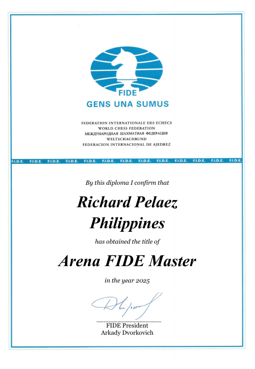 Richard Pelaez / World Chess - Official FIDE Gaming Platform
