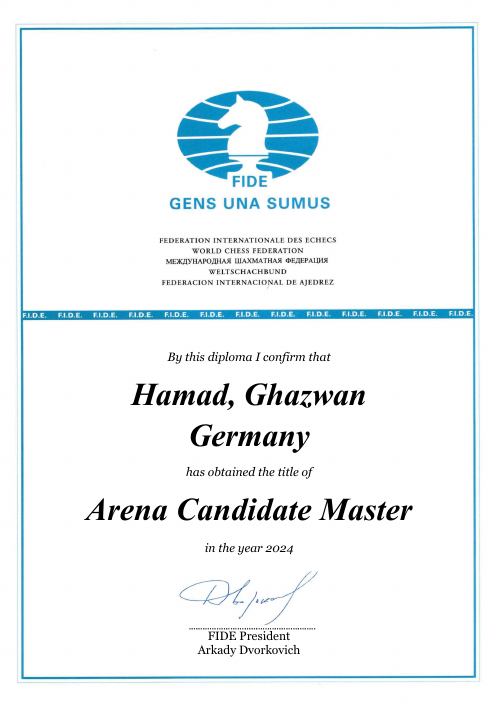 Ghazwan Hamad: FIDE Online Arena