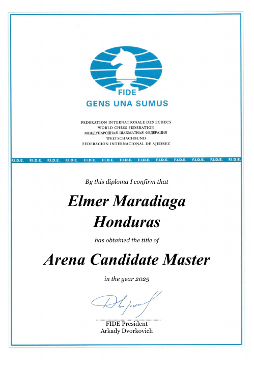 Elmer Maradiaga / World Chess - Official FIDE Gaming Platform